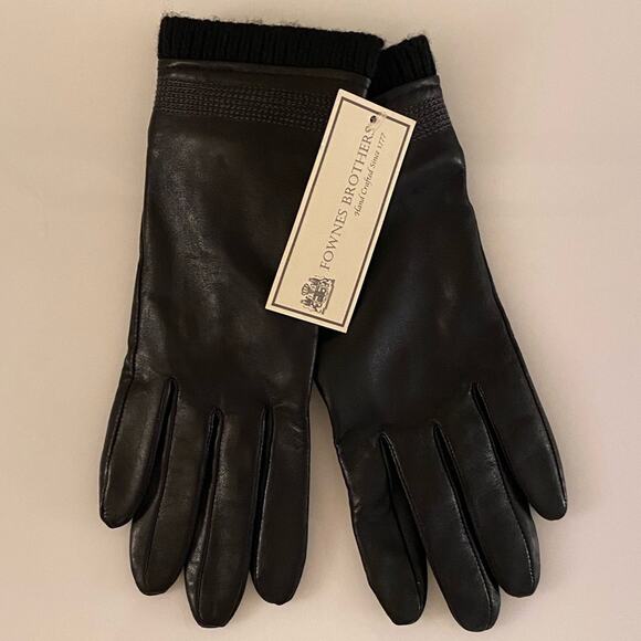 Fownes Brothers | Accessories | Fownes Brothers Black Leather Gloves ...